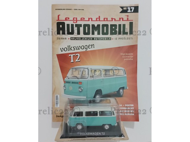 Legendarni automobili Broj 17 - VOLKSWAGEN T2 - DeAgost