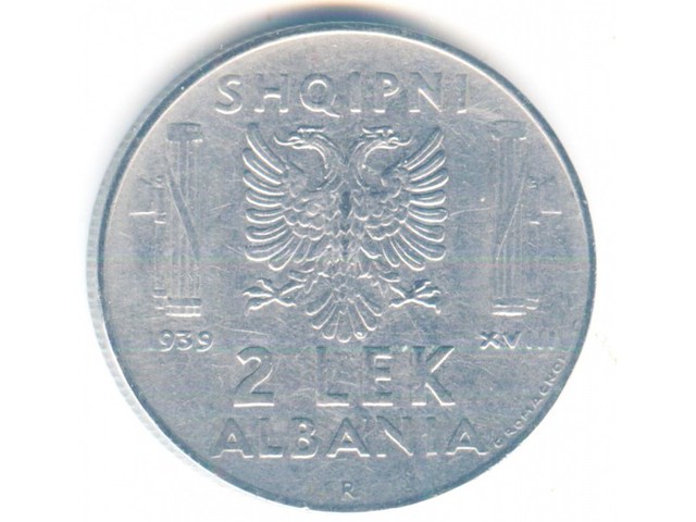 Albanija 2 lek 1939