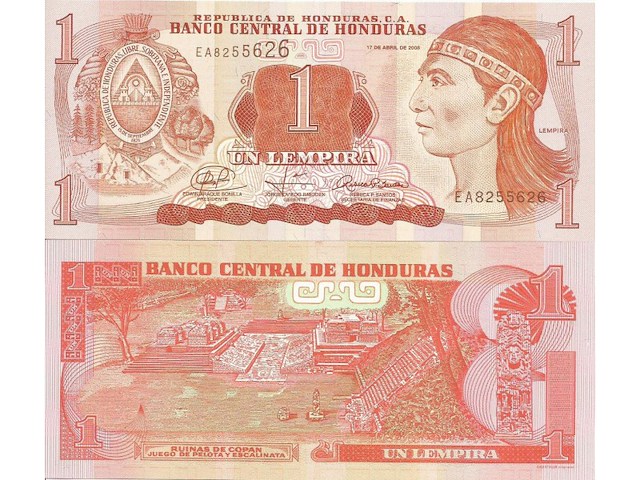 Honduras 1 lempira 2008. UNC