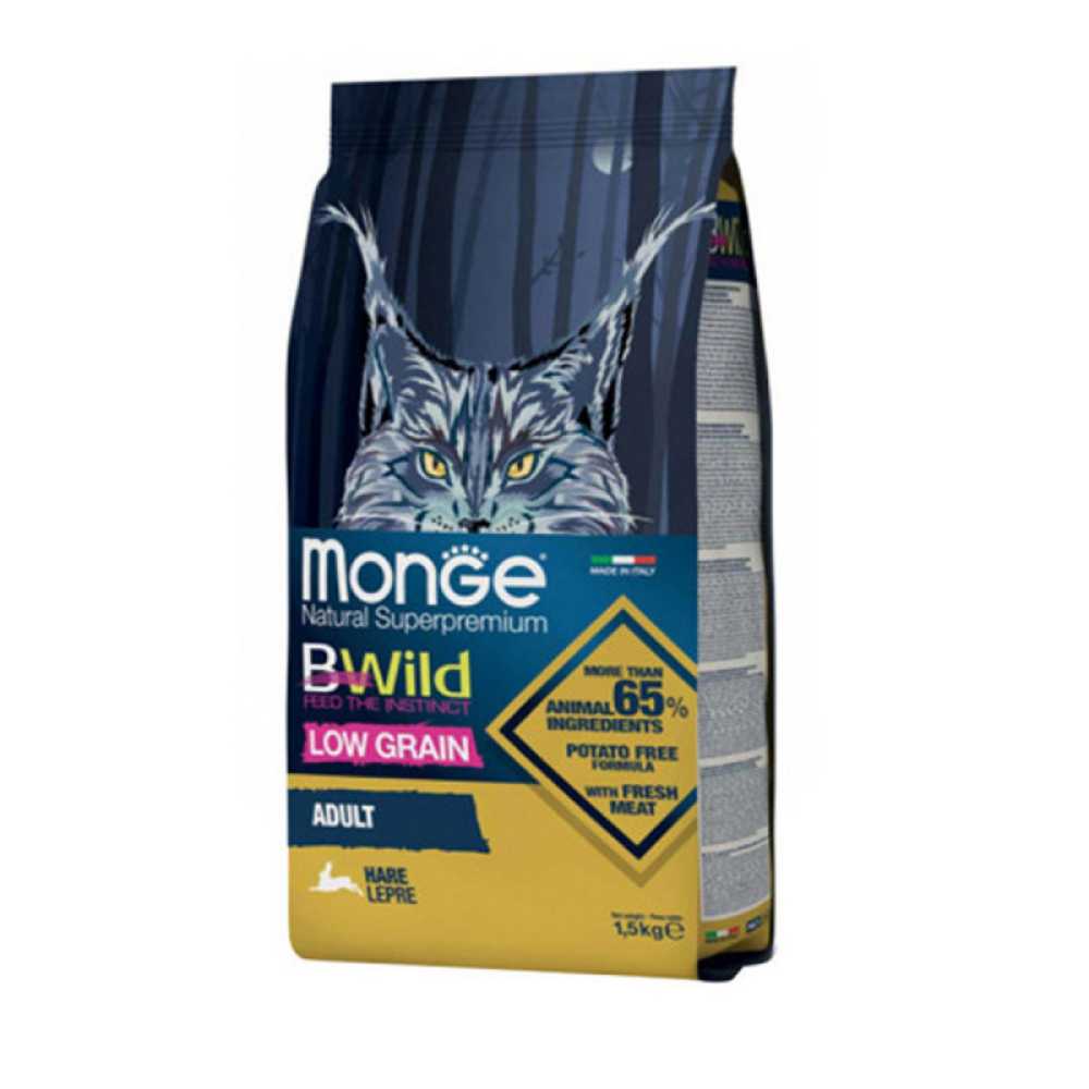 MONGE BWild hrana za mačke Grain Free - zečetina 1.5kg