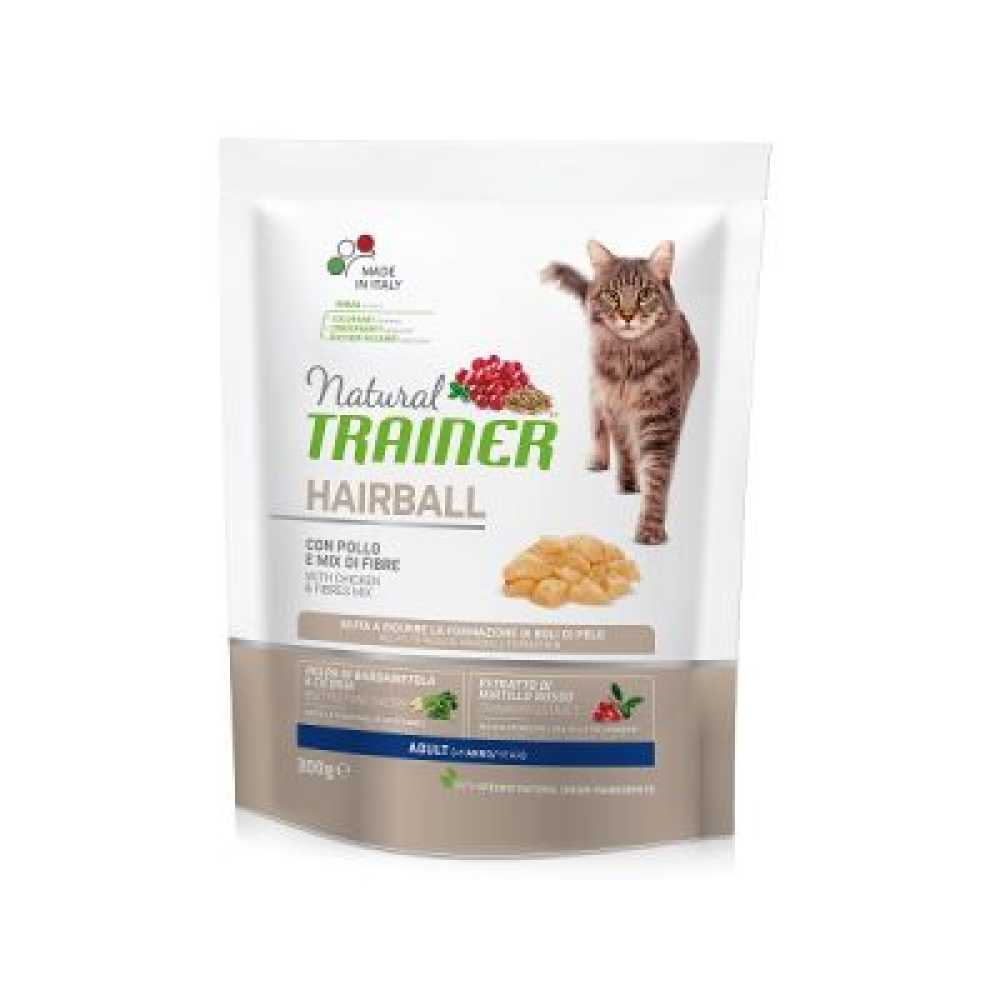 Trainer Natural hrana za mačke Adult Hairball - Piletina 300g