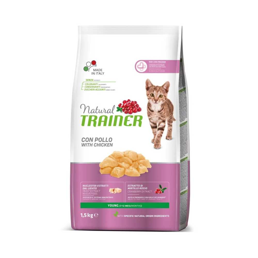 Trainer Natural hrana za mačke Junior - Piletina 1.5kg