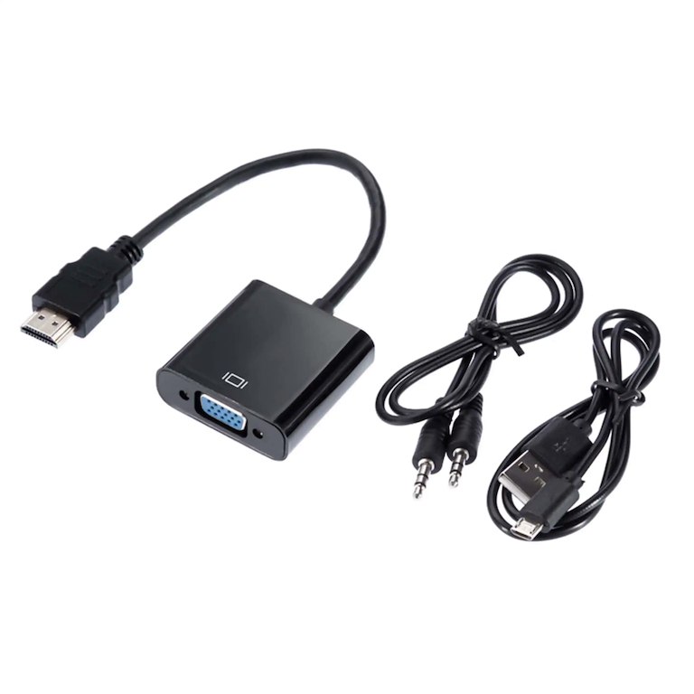 Adapter konverter VGA-HDMI+Audio Linkom M/Ž