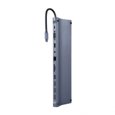 USB 11-in-1 Type-C Multi-port adapter Gembird A-CM-COMBO11-01