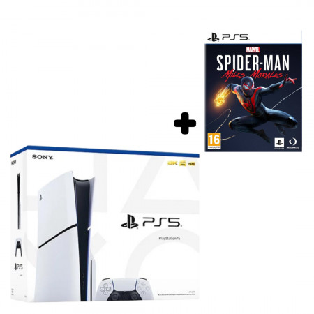Konzola Sony Playstation 5 PS5 1TB Slim CD/DISC + Spider-Man Miles Morales