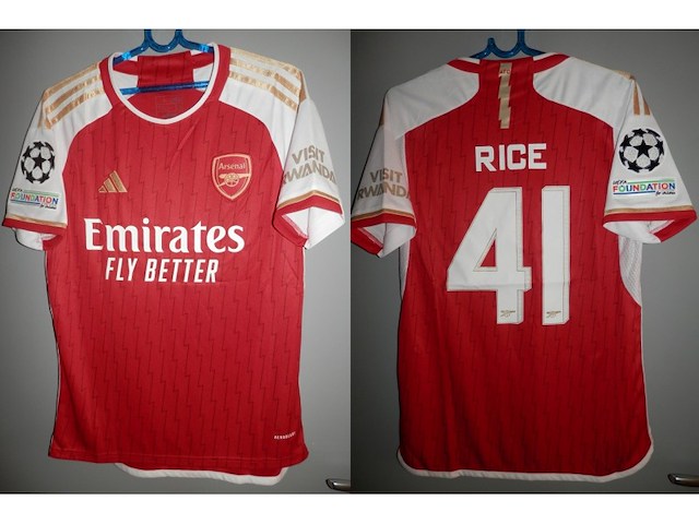 Arsenal dres 2023-24 Declan Rice 41 (Liga šampiona)
