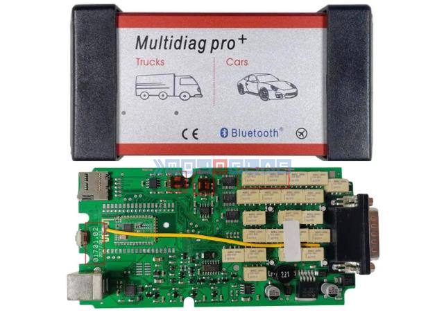 1 Ploča Bluetooth MultiDiag Pro + CDP 2021.11 Dijagnostika