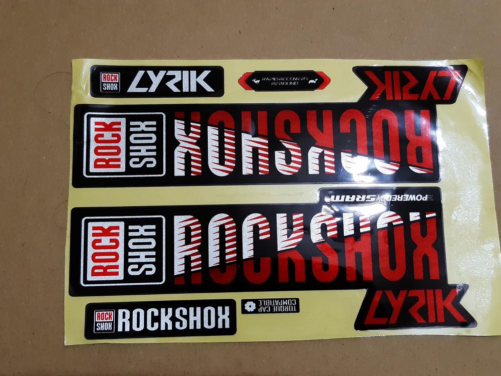 Rock Shox Lyrik nalepnice crvene