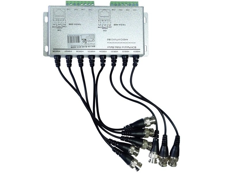 GEMBIRD BALUN RJ45-8CH-300M BALUN ZA 8 KAMERE (AHD/CVI/TVI) DO 5 MEGAPIKSELA CENA ZA KOMAD