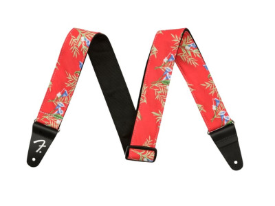 Fender Hawaiian Straps Red Floral