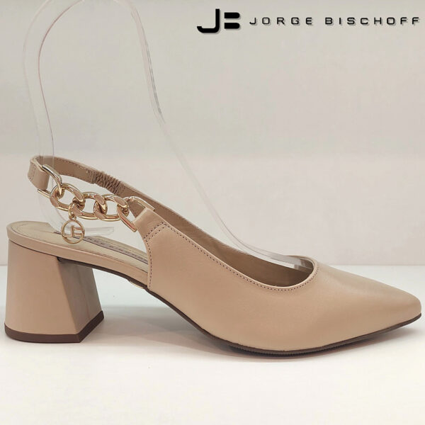 “Jorge Bischoff” krem sandale lanac