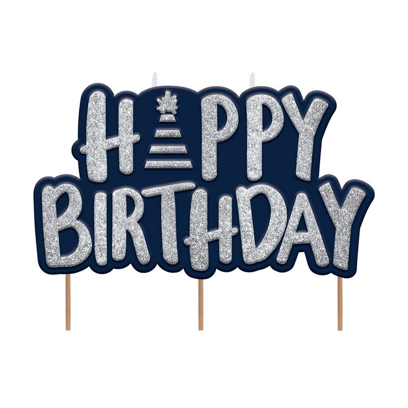 Svećica Happy Birthday – 10cm