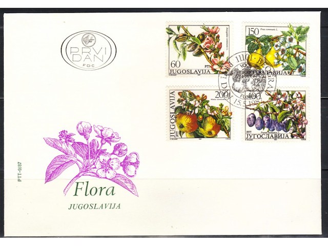 Flora-Voće 1987.,FDC