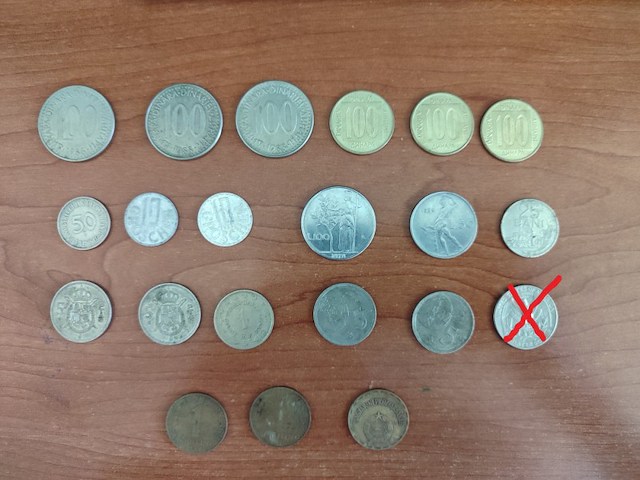 20 kovanica iz različitih godina i država