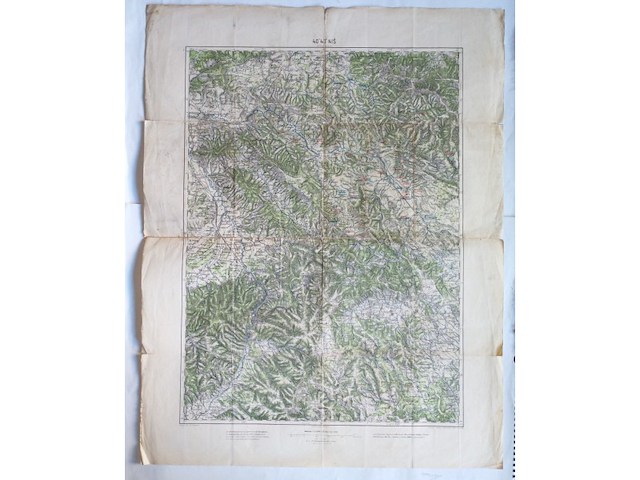 mape - karte KRALJEVINA SRBIJA 1898. - 1900.