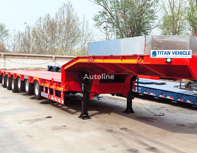 Nova TITAN Extendable Lowbed Trailer Lowboy Trailer for Sale in Niger poluprikolica sa niskom platformom