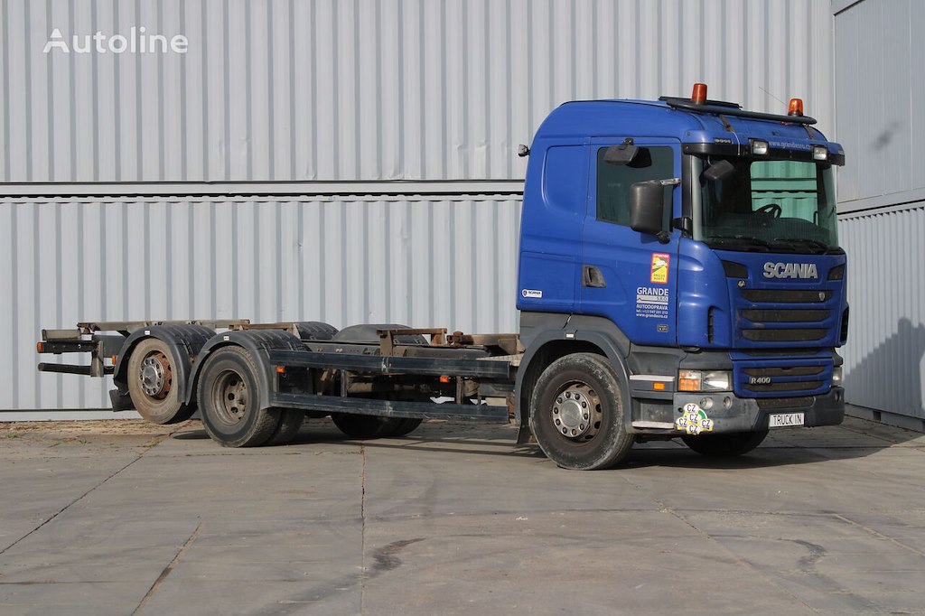 Scania R400 LB 6x2, BDF,ADR, RETARDER, CAMERA, EURO 5 vozilo za prevoz kontejnera