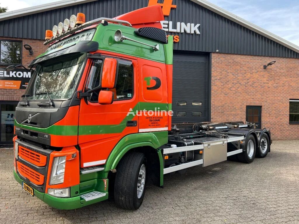 Volvo FM 460 6X2 24 Ton Ketting/Chain EURO 6 Stuuras/Lenkachse NL Truc kamion sa kukom za podizanje tereta