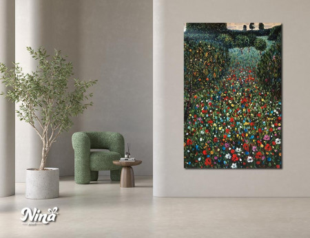 Gustav Klimt Poppy Field RP094