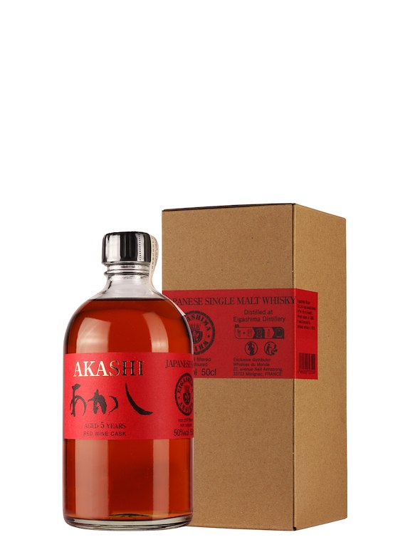 Whisky Akashi Single Malt 5YO Red Wine Cask 0,70l