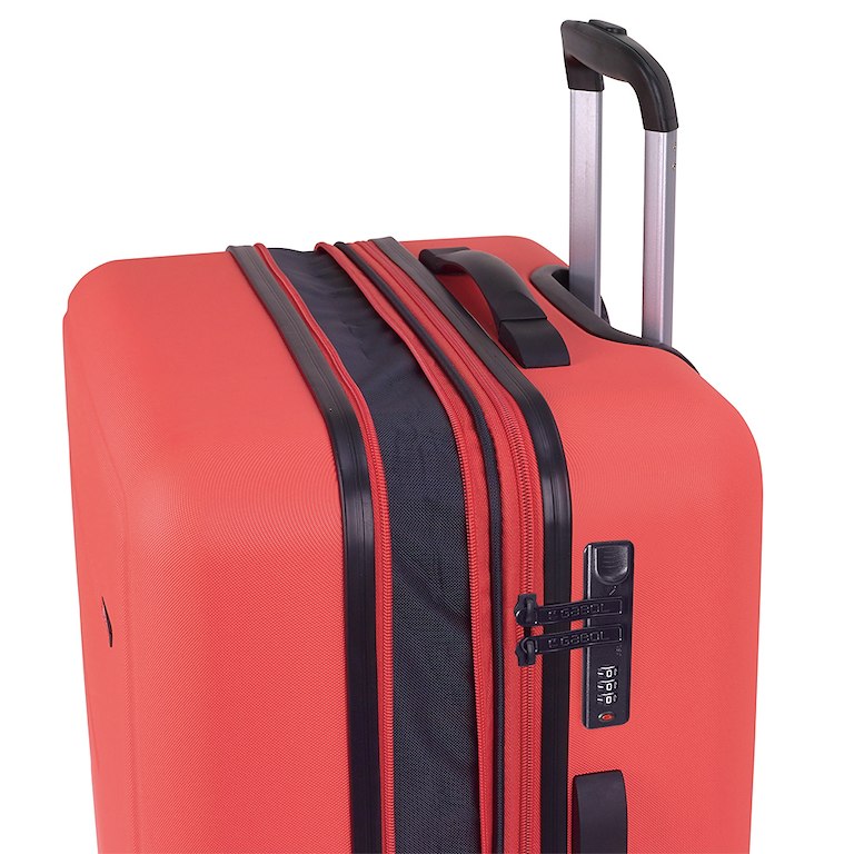Kofer veliki PROŠIRIVI 53x77x31/35 cm ABS 109,1/123,2l-4,3 kg Future crvena