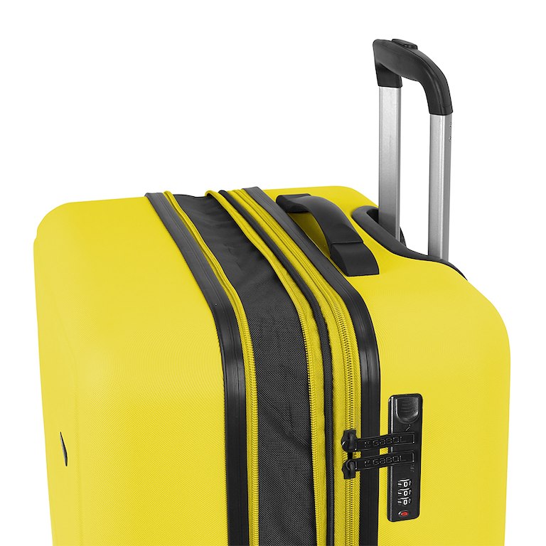 Kofer mali (kabinski) PROŠIRIVI 40x55x20/26 cm ABS 43,6/51,2l-2,7 kg Future žuta