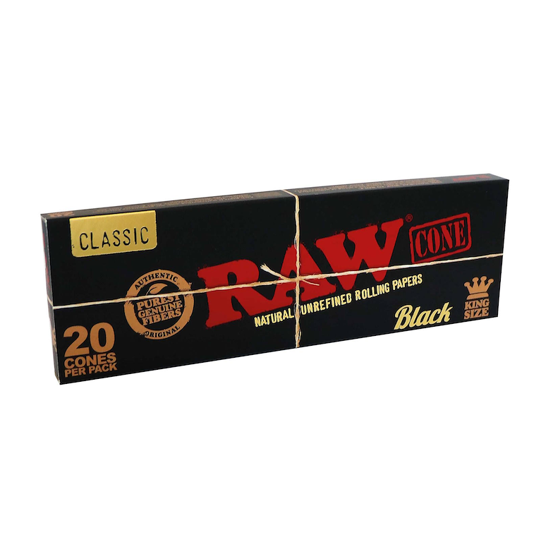 RAW BLACK CONES KS – 20 kom