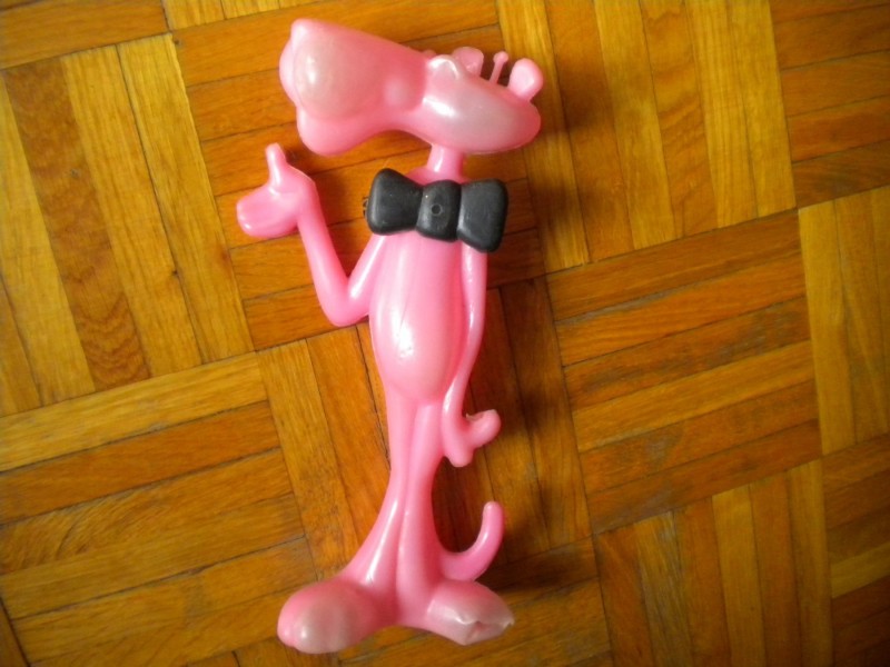 PINK PANTER retro vintage toy, stara plasticna igracka