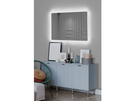 HANAH HOME Ogledalo sa LED osvetljenjem Rectangular 40x60 cm White