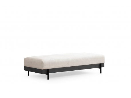 Atelier del Sofa Tabure Eti Black Pouffe White