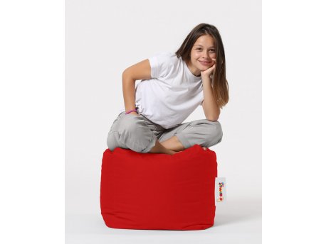 Atelier del Sofa Tabure Square Pouf Red