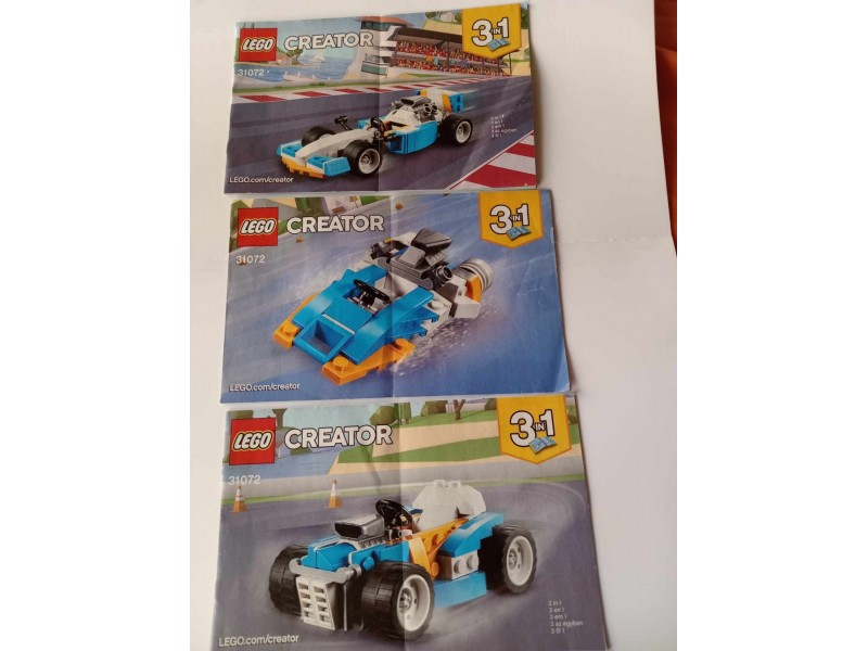 Lego uputsvo 31072 tri dela