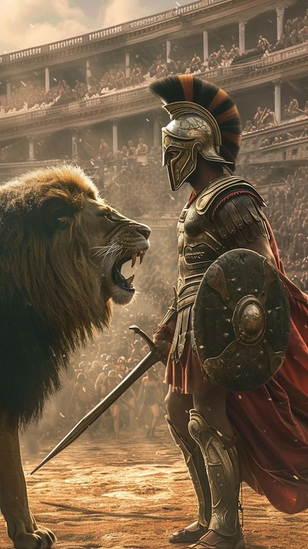 Lion vs Spartan