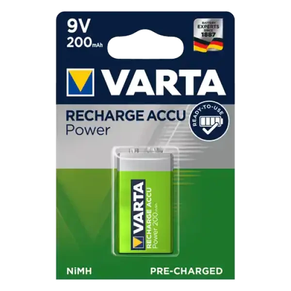 Punjiva baterija Varta 9V 200mAh