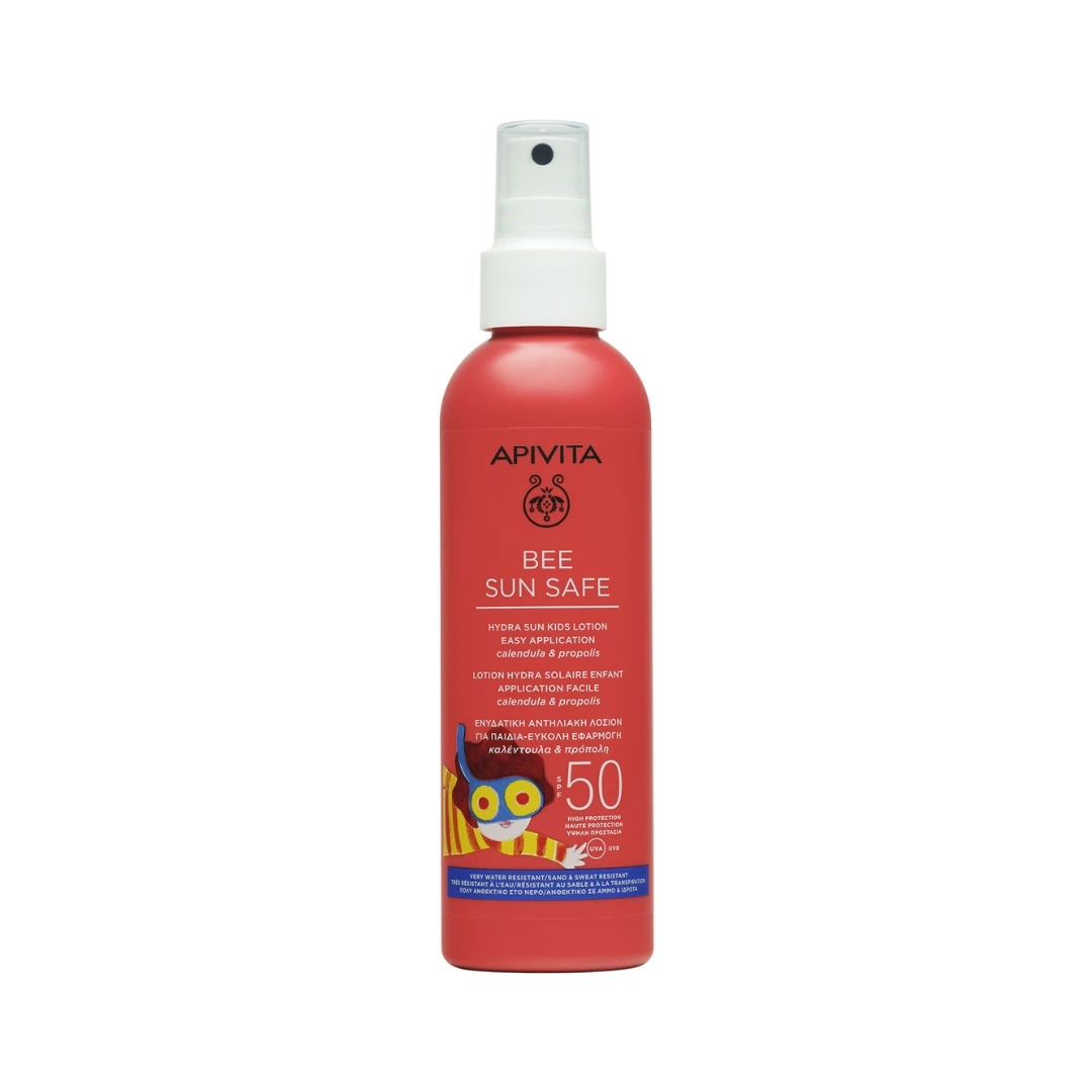 APIVITA BEE SUN SAFE KIDS Losion u Spreju za Zaštitu Dečje Kože od Sunca sa Nevenom i Propolisom SPF50 200 mL