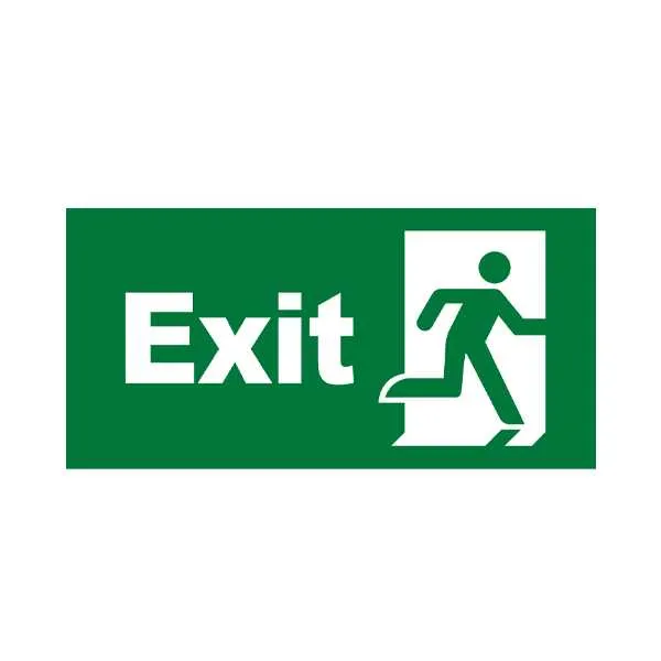 EXIT ZNAK IZLAZ VRATA PVC