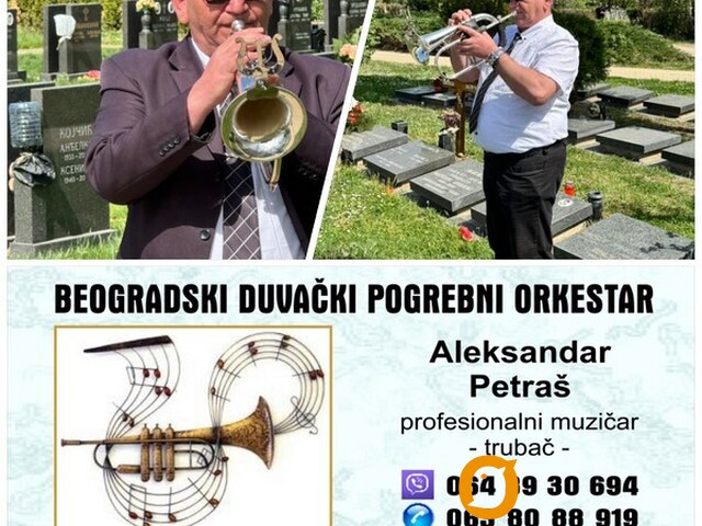 Solo truba,violina,hor ili orkestar za sahrane pogrebe