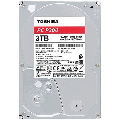 Toshiba 3TB P300 3.5″ SATA Hard disk | HDWD130UZSVA
