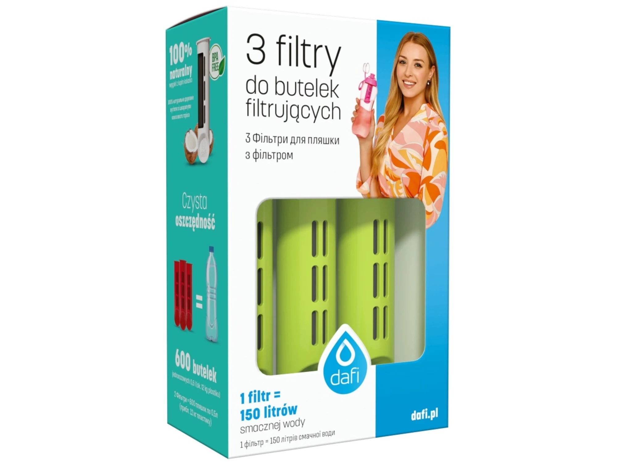 Dafi Filteri za flašicu za filtriranje vode sa čepom (3 kom)
