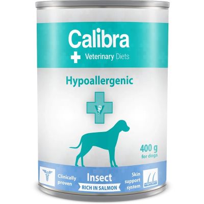 Calibra Veterinary Diets Dog Konzerva Hypoallergenic Losos i Insekti 400g