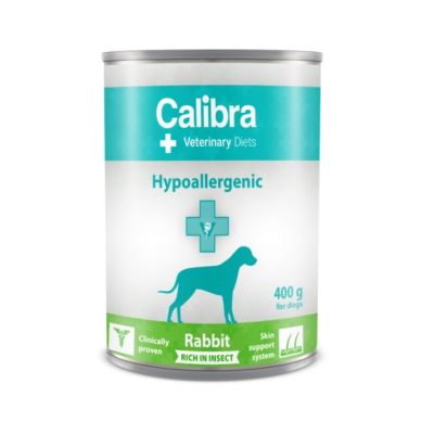 Calibra Veterinary Diets Dog Konzerva Hypoallergenic Zečetina i Insekti 400g