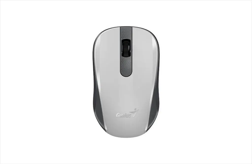 GENIUS bežični miš usb nk-8008s tihi beli/sivi
