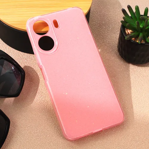 Futrola - maska Sparkle Dust za Xiaomi Redmi 13C roze