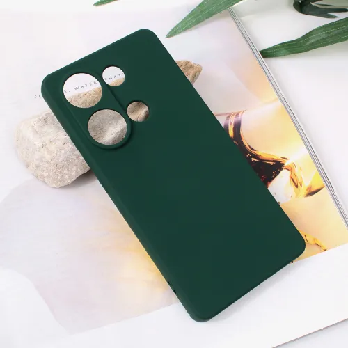 Futrola - maska Teracell Soft Velvet za Xiaomi Redmi Note 13 Pro 4G (EU) tamno zelena