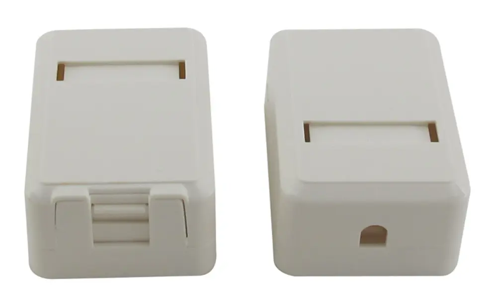 Kutija blok nazidna sa 1 slotom sa zastorima bela