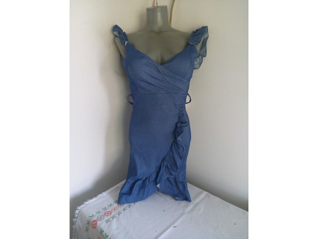 L&;S plava korset haljina sa karnerom S