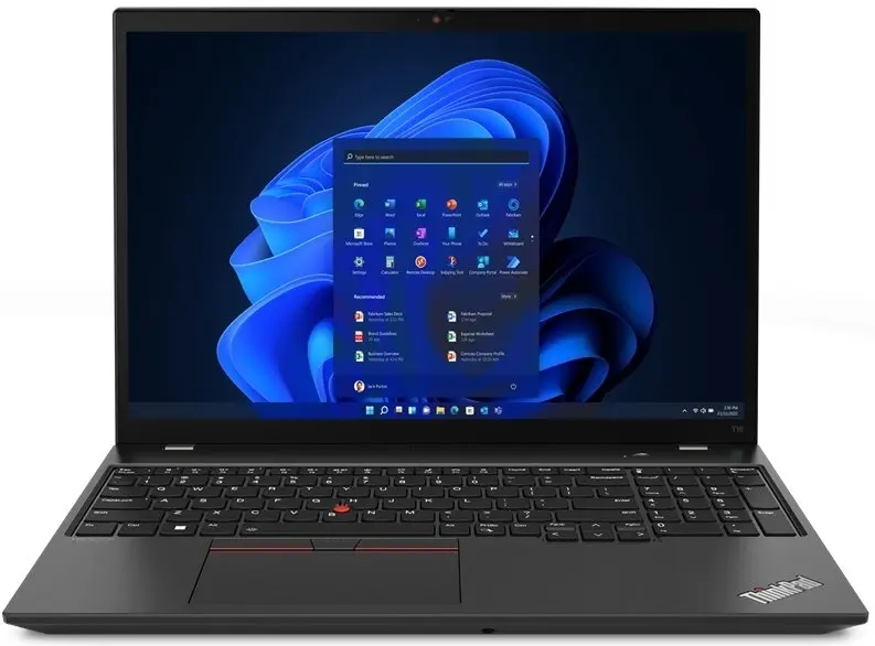 Lenovo ThinkPad T16 G1 Laptop, 16" WUXGA, i5-1240P, 32GB, 512GB SSD, Win11Pro, Crni