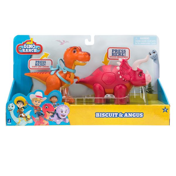 DINO RANCH SET 2 PCS BISCUIT AND ANGUS