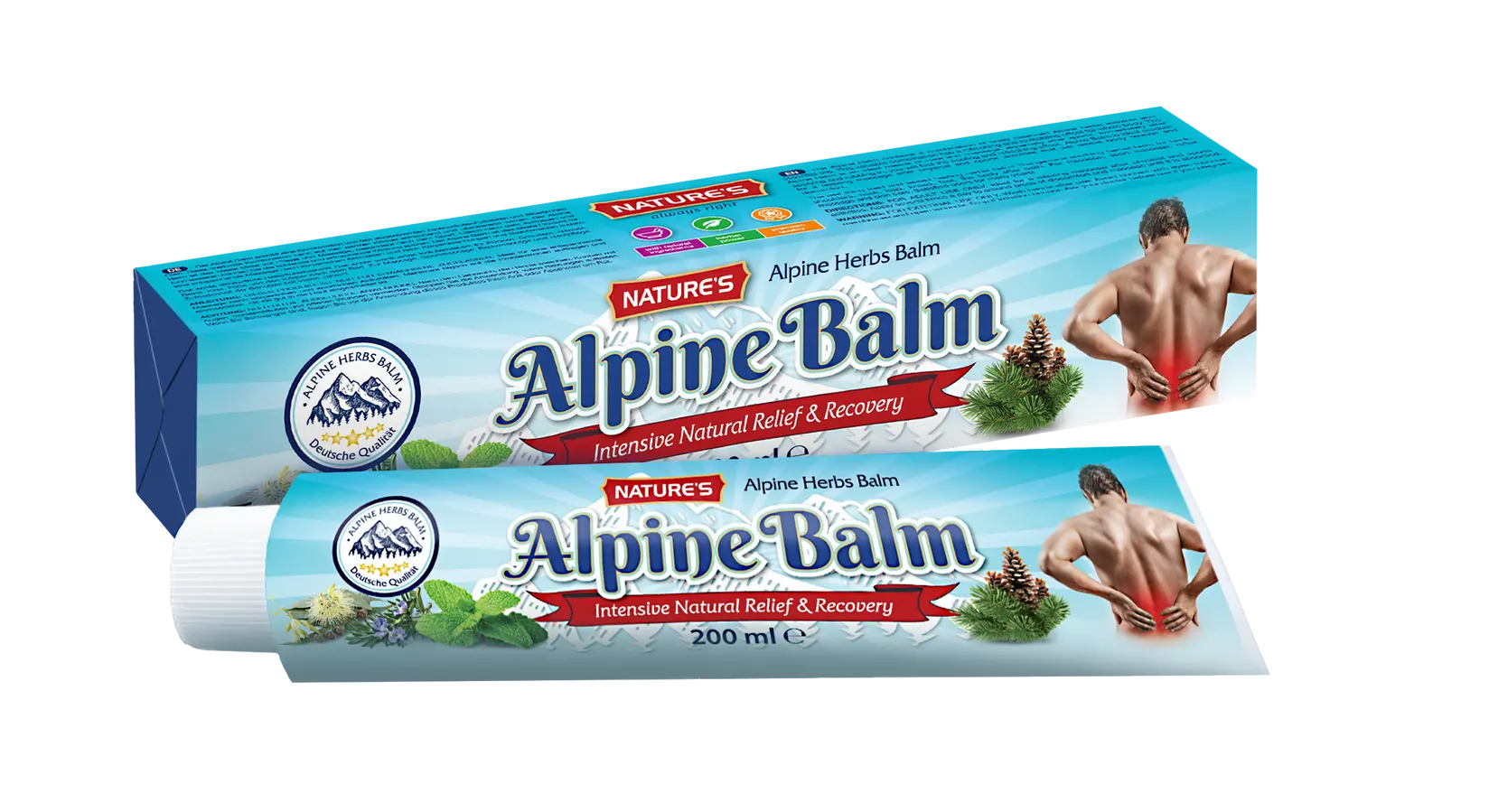 NATURE'S ALPINE BALM Alpska krema protiv bolova 200 ml