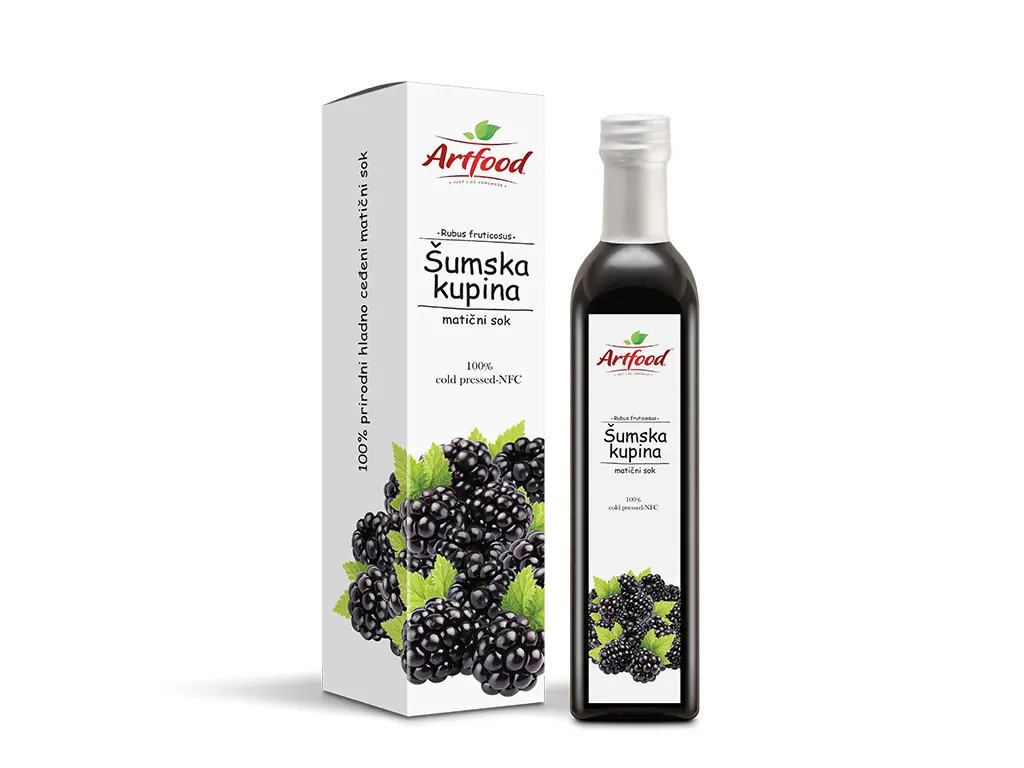 Artfood Matični voćni sok, 100% Šumska kupina, 500ml
